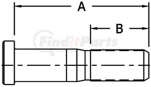 10001400 by CONMET - STUD WHEEL METRIC M22 X 1.5MM X 4.83"