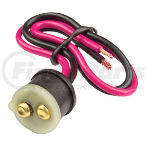 84-1004 by GROTE - Replacement Lamp Socket Repair Assembly - Black, 2 Wire