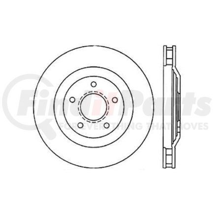 125.62059 by CENTRIC - Premium High Carbon Alloy Brake Rotor