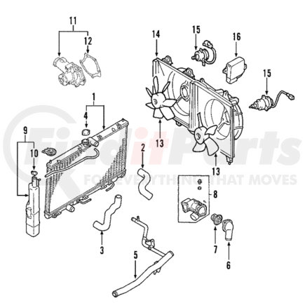 Mitsubishi 1350A147 - Radiator | FinditParts