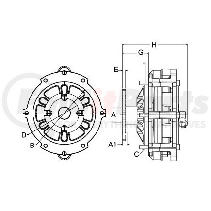 991455 by HORTON - Engine Cooling Fan Clutch