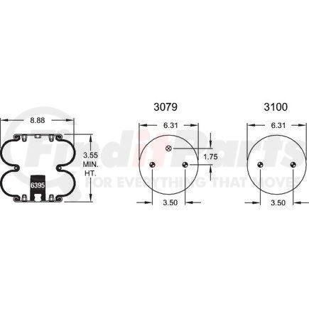 Firestone W013586856 Suspension Air Spring Kit + Cross Reference ...