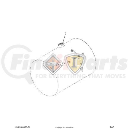 Navistar 3559312C2 Fuel Tank Filler Pipe Cap | FinditParts
