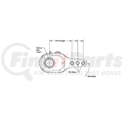 Haldex KN53000 + Cross Reference - Air Brake Manual Slack Adjuster - 5 ...