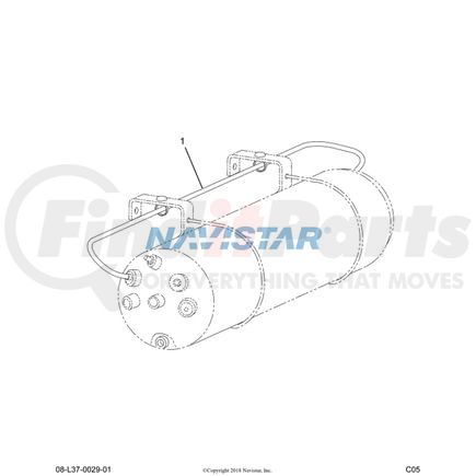 International 3603580C1 - Tube Formed - 3/8 Orange, Navistar Compatible ...