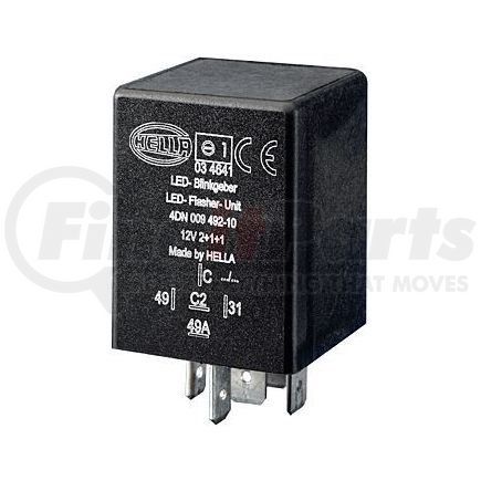 009492101 by HELLA - Flasher Unit, 5 pin, 12 V