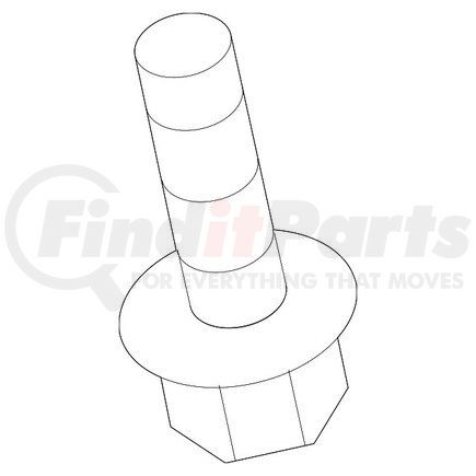 Mopar 6106319AA - Hex Flange Head Screw, M6 x 1.00 x 14.00 | FinditParts