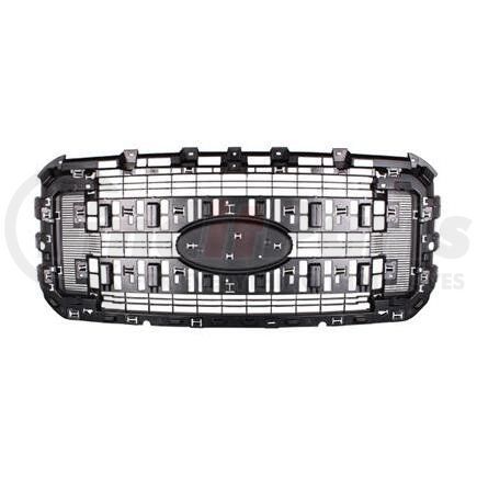 Ford FO1207114PP - GRILLE FT CTR; 11-16 FORD S/D DK GRAY; NO MOLDINGS ...
