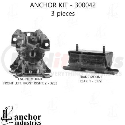 300042 by ANCHOR MOTOR MOUNTS - ENGINE MNT KIT