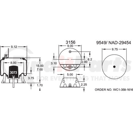 Firestone W013588959 Suspension Air Spring Kit + Cross Reference ...