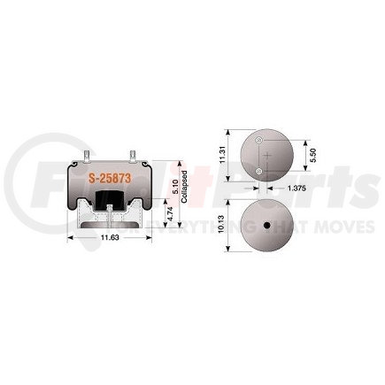 S-25873 by HENDRICKSON - Hendrickson Air Spring