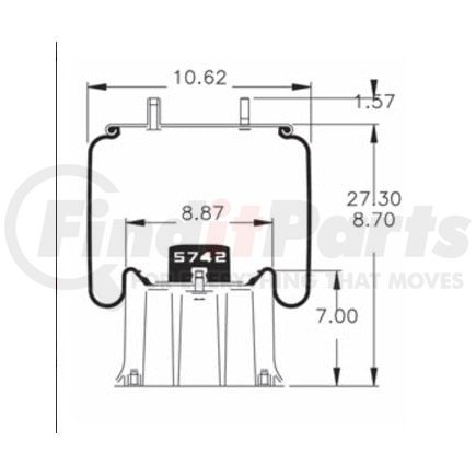 Firestone W01-358-9122 Suspension Air Spring Kit + Cross Reference ...