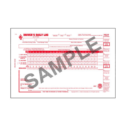 8527 by JJ KELLER - Driver's Daily Log Book with Simplified DVIR, 2-Ply ...