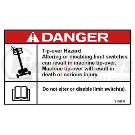 Genie 31060GT - GENIE ORIGINAL OEM, DECAL, DANGER DO NOT ALTER SWITCH ...