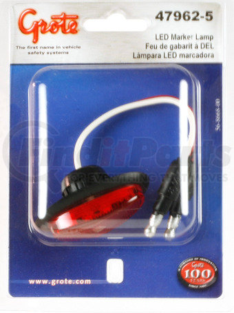 Grote 47962-5 - MicroNova® LED Clearance / Marker Light - Red, with ...