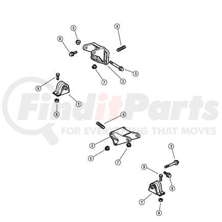 Chrysler 52018697 Engine Mount Bracket | FinditParts