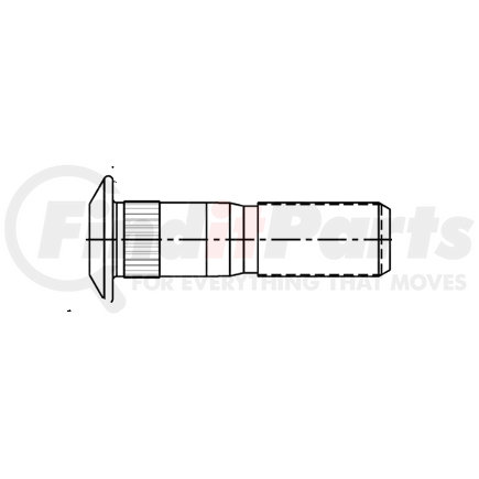 102279 by CONMET - Stud Wheel Left-Handed 3/4" X 3.41"
