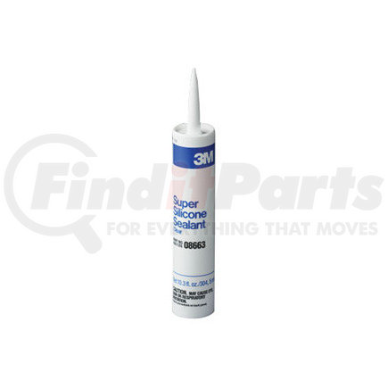3M 8663 - Super Silicone Seal 08663 Clear, 1/10 gal cartridge | FinditParts