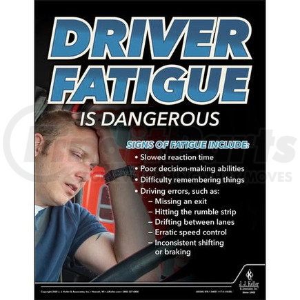 JJ Keller 60330 - Driver Fatigue is Dangerous - Driver Awareness Safety ...