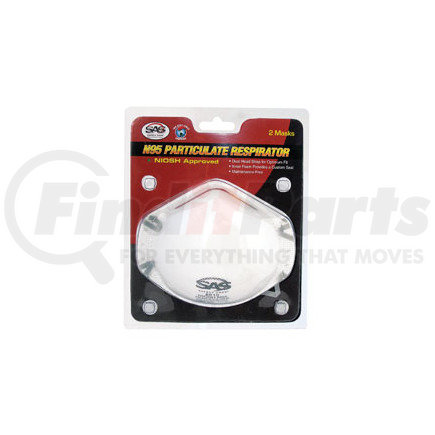 SAS Safety Corp 8610-50 - N95 Particulate Respirator, 2-Pack | FinditParts