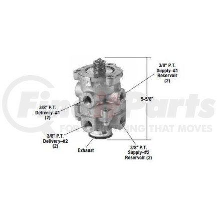 286171RX by BENDIX - E-6 Foot Brake Valve, Remanufactured