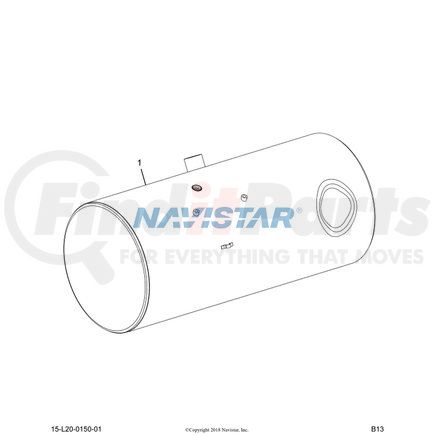 Navistar 2512584C92 - TANK,FUEL, 26 IND | FinditParts