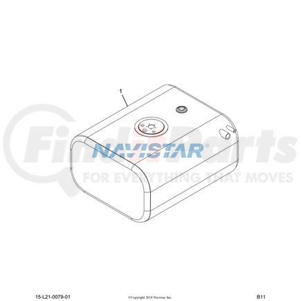 Navistar 3873976C94 - TANK,FUEL , 40 GA | FinditParts