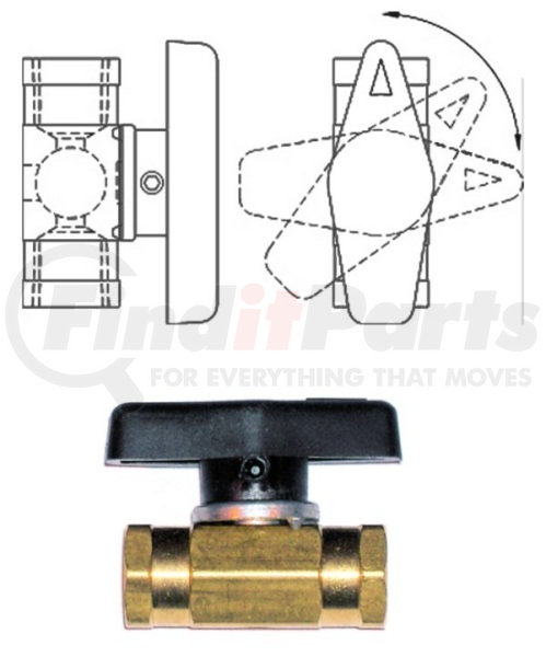 VS-28048 by HENDRICKSON - 2-WAY VENTED BALL VALVE