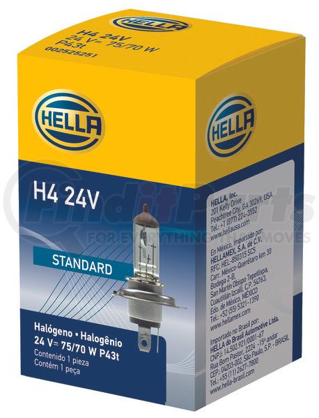 HELLA H4-24V Headlight Bulb + Cross Reference | FinditParts