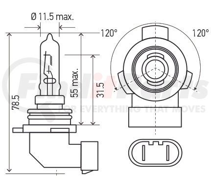 HELLA 9012LL Multi-Purpose Light Bulb + Cross Reference | FinditParts