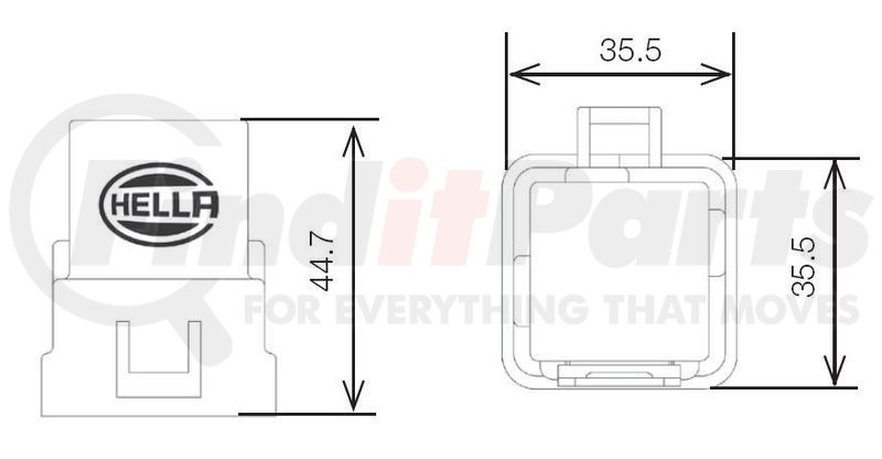 HELLA 007794321 Wiring Relay + Cross Reference | FinditParts