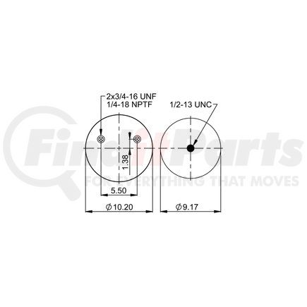 64645 by CONTITECH - Air Spring, Replaces AS8709