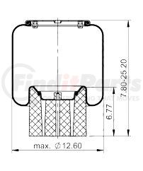 66666 by CONTITECH - Air Spring, Replaces AS8864 and HDV8864