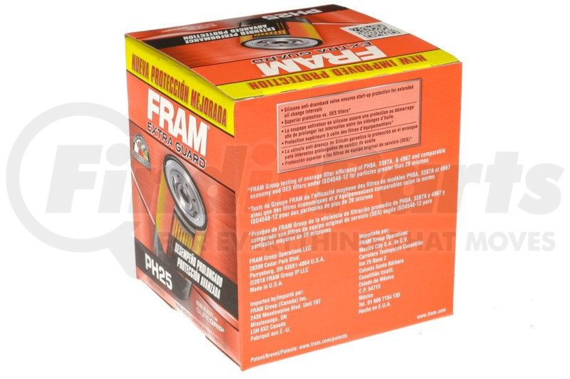FRAM PH25 Engine Oil Filter + Cross Reference | FinditParts