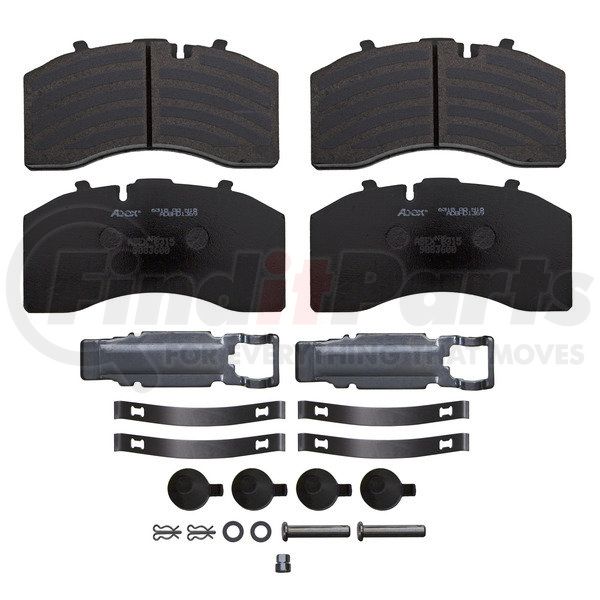 ADBHD1369 by ABEX - Abex Friction ADBHD1369 Disc Brake Pad Set