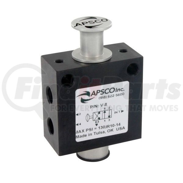 V-8 by APSCO - Air Control Valve - 4-Way Push-Pull, 2-Position, Single ...