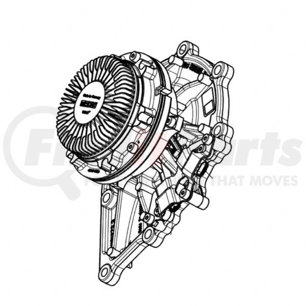 DDE EA4722002001 by DETROIT DIESEL - Engine Water Pump - Aluminum, 9V ...