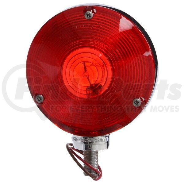 3812 by TRUCK-LITE - Signal-Stat Pedestal Light - Incandescent, Red ...