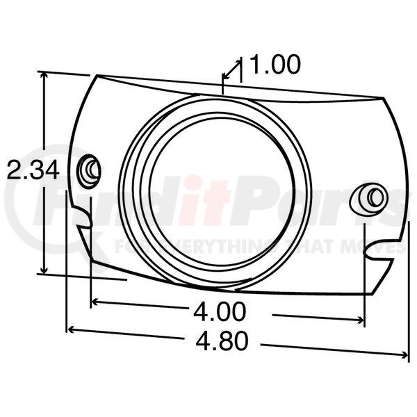 30722 by TRUCK-LITE - 30 Series Side Marker Light Grommet - Gray ...