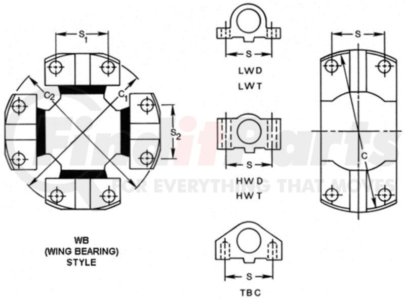 5-4111X by DANA - Spicer Universal Joint