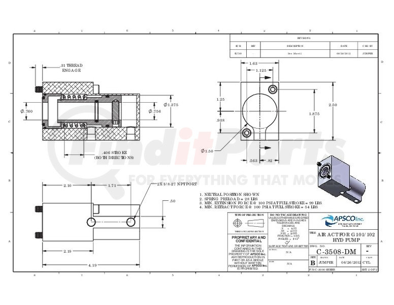 C-3508-DM by APSCO - AIR ACT FOR