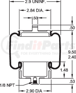 Firestone W023587070 Suspension Air Spring Kit + Cross Reference ...