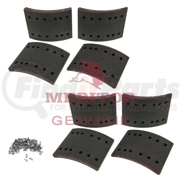 Meritor 2001A131 Drum Brake Shoe Lining + Cross Reference | FinditParts