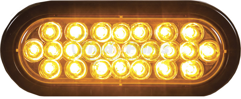 sl66ao by BUYERS PRODUCTS - Amber 6 Inch Oval Recessed LED Strobe Light ...
