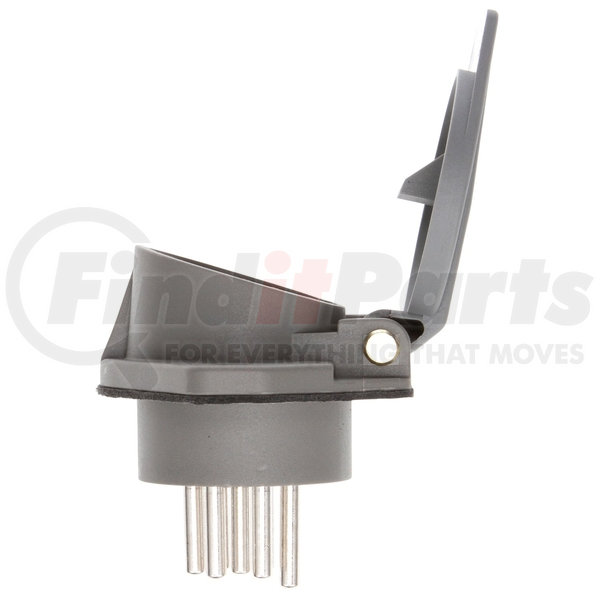 50898 by TRUCK-LITE - Smart Box Split Pin Receptacle, Gray