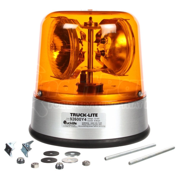 92600Y by TRUCK-LITE - Halogen, Rotating Beacon, Yellow, Permanent ...