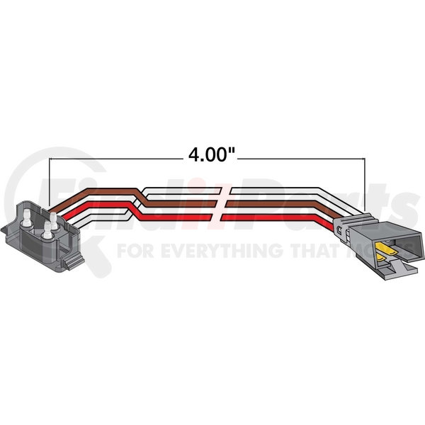 94841 by TRUCK-LITE - Stop/Turn/Tail Plug, 18 Gauge SXL Wire, Right ...