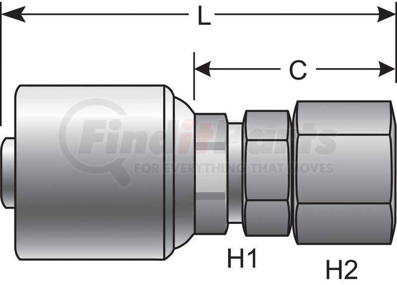G25170-0606 by GATES CORPORATION - Couplings - MegaCrimp Couplings with ...