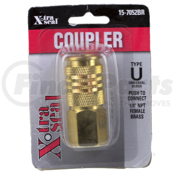 15-7052BR by GROUP 31 XTRA SEAL - 1/4in Univ Coupler 1/4infpt Brass
