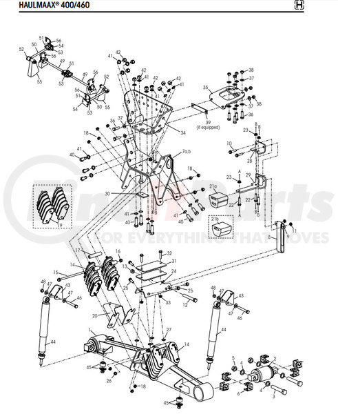 64847-001 by HENDRICKSON - Equalizer Beam - 54 in., without Shock ...